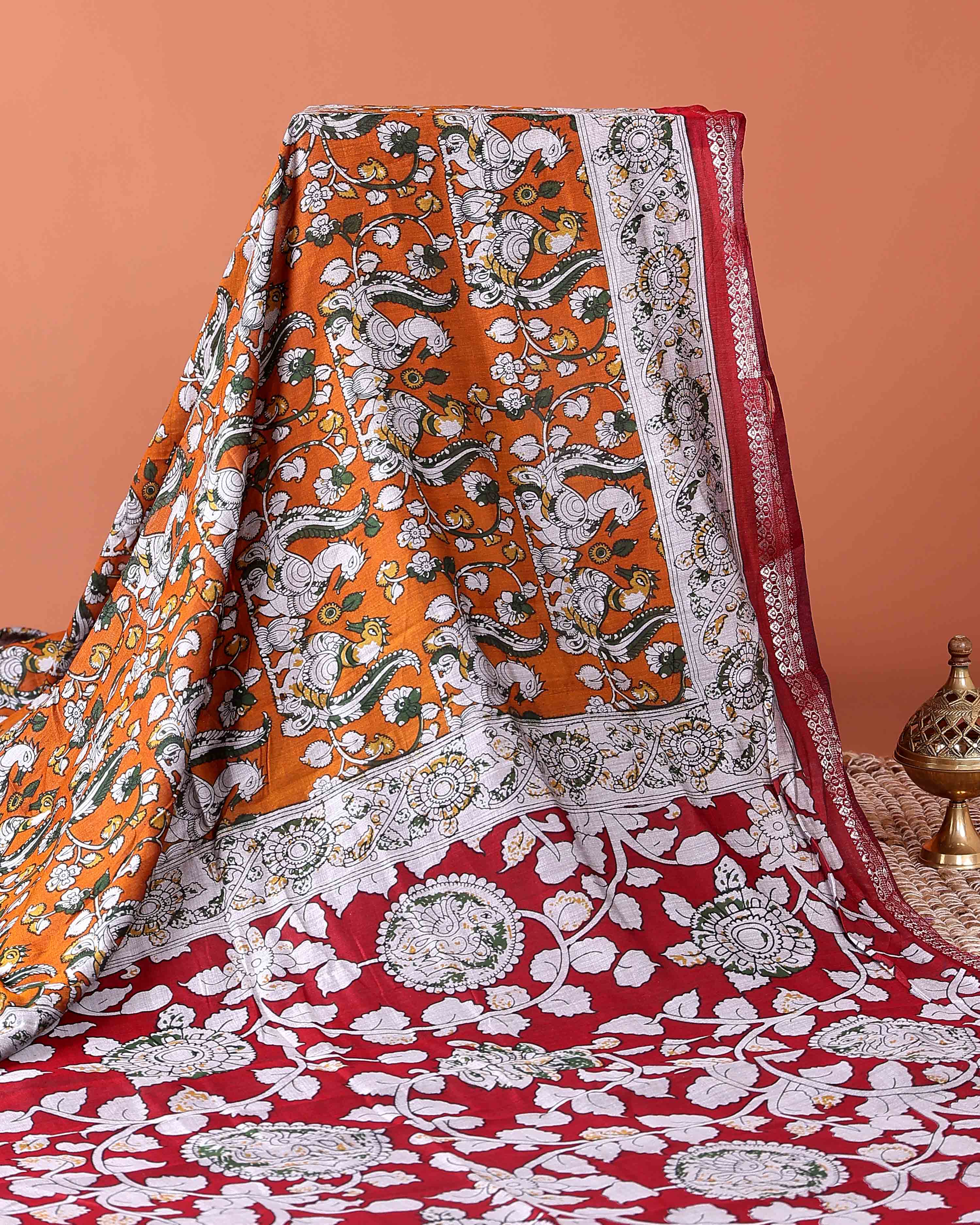 Shop Elegant Semi Chanderi Saree Online