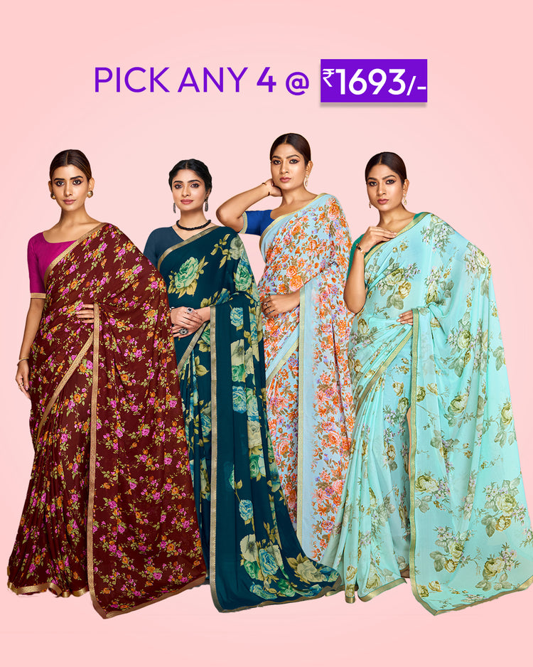 Buy Saree Combos Online | Best Prices at Jayachandran