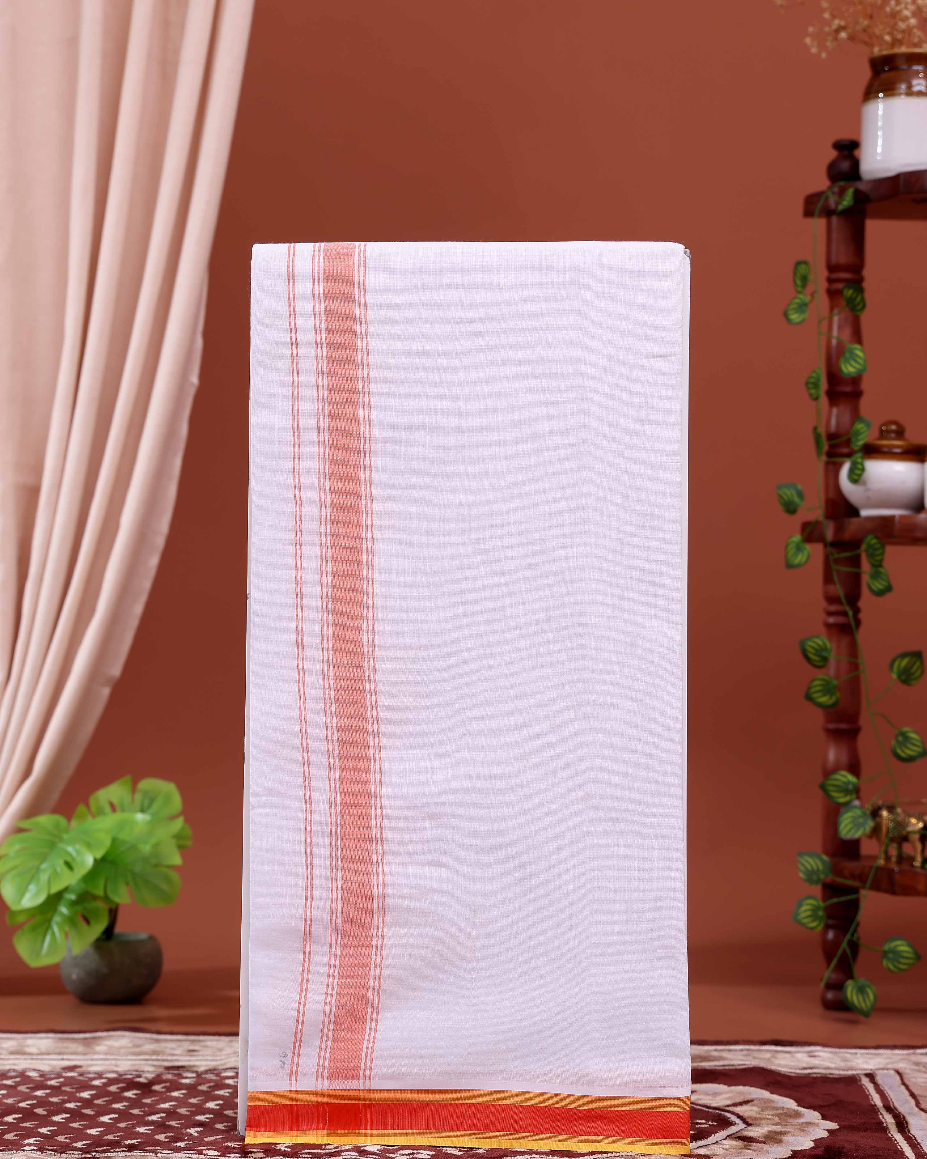 Buy Ramraj White Colour Cotton Dhoti Online - Jeyachandran
